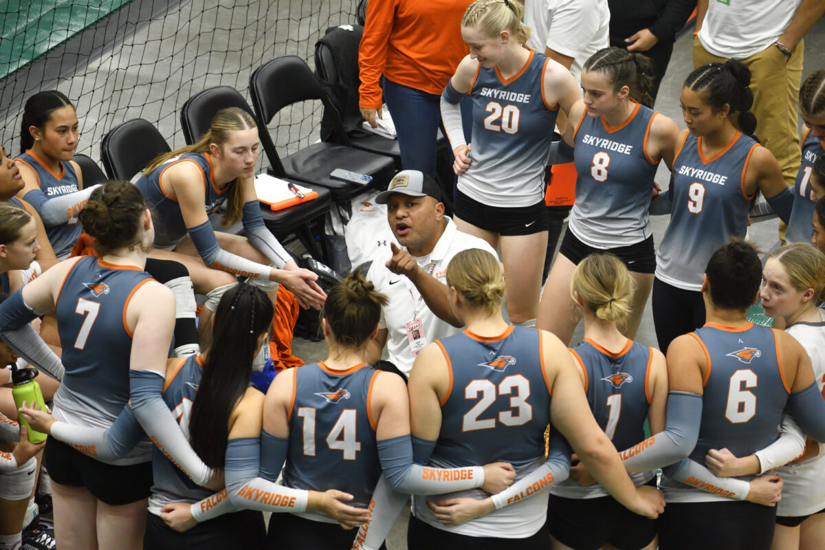 Skyridge girls volleyball overpowers Mountain Ridge, reaches 6A ...